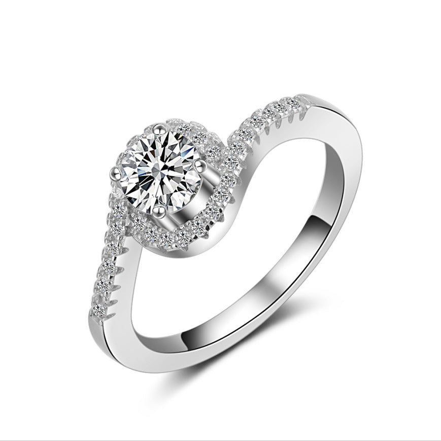 New platinum silver plating, extravagant twining micro impregnated Sim ...
